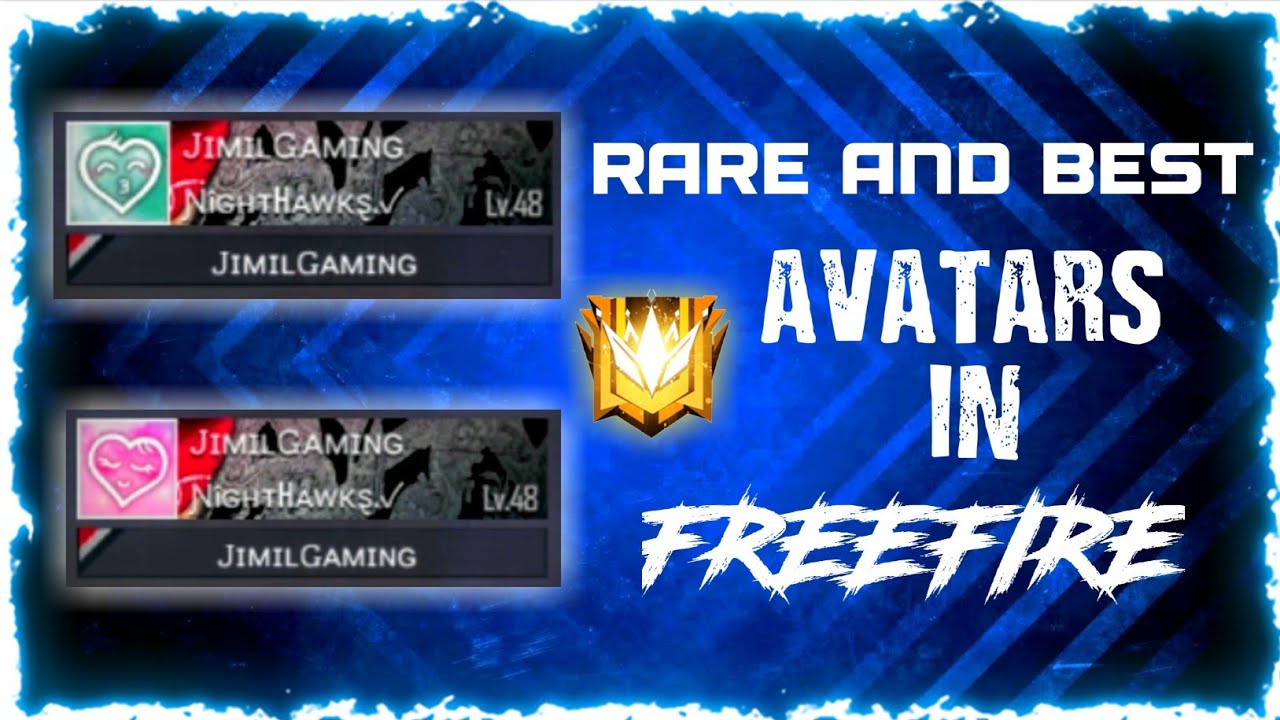 TOP 6 MOST RARE AND BEST AVATARS IN FREEFIRE | FREEFIRE BEST AVATARS ...