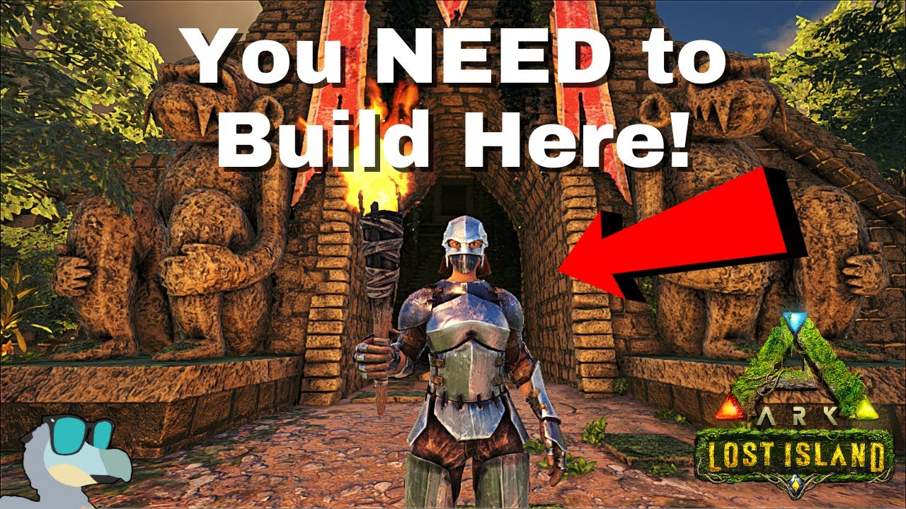 Top 5 BEST Base Locations on the Lost Island Ark Map | PVE - YouTube