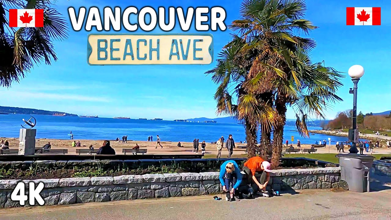 🇨🇦 【4K】☀️ Downtown Vancouver & North Vancouver, BC Canada. Relaxing ...