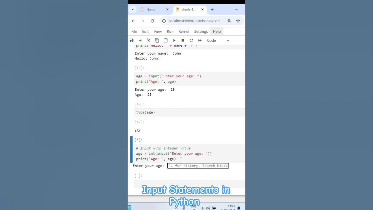 Input Statements In Python Coding Python Pythonforbeginners Pythontutorial Youtube