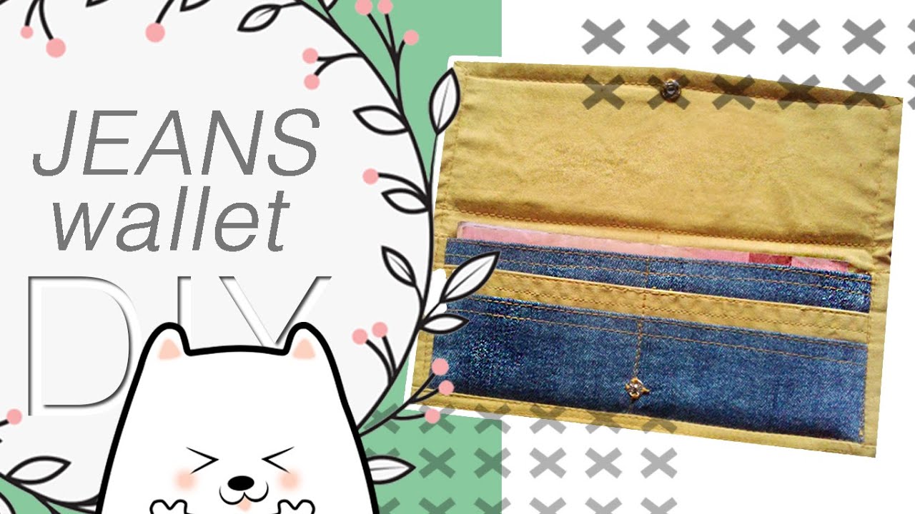 Jeans wallet EASY DIY - YouTube