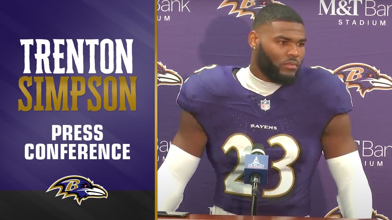 Trenton Simpson Critiques His Preseason Play | Baltimore Ravens - YouTube