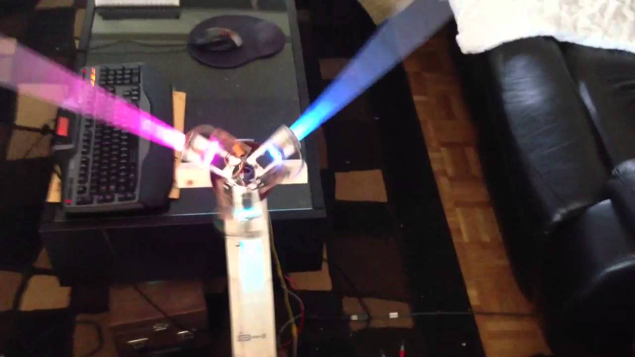 3 watt RGB LEDs spinning - YouTube