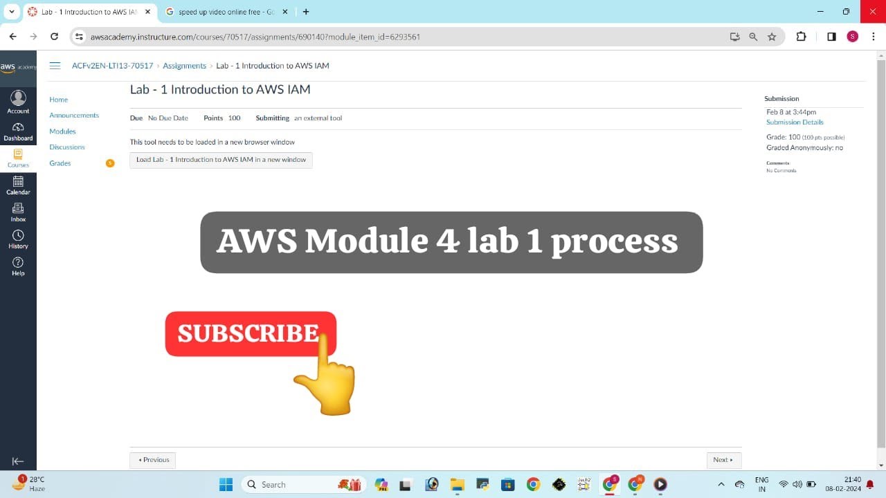 AWS module 4 lab 1 |AWS Virtual cloud internship |AICTE virtual ...