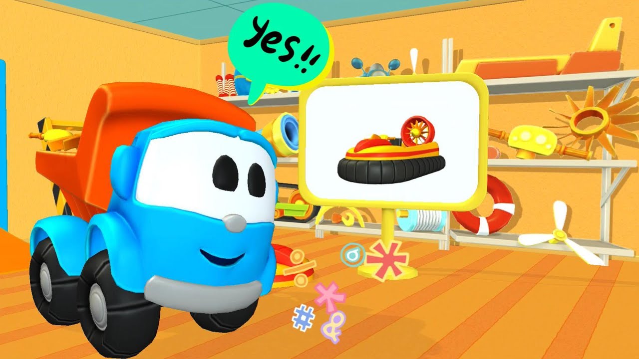 Leo the truck, Cars cartoon, boat 🚒 | おもちゃの車 🔥👉 - YouTube