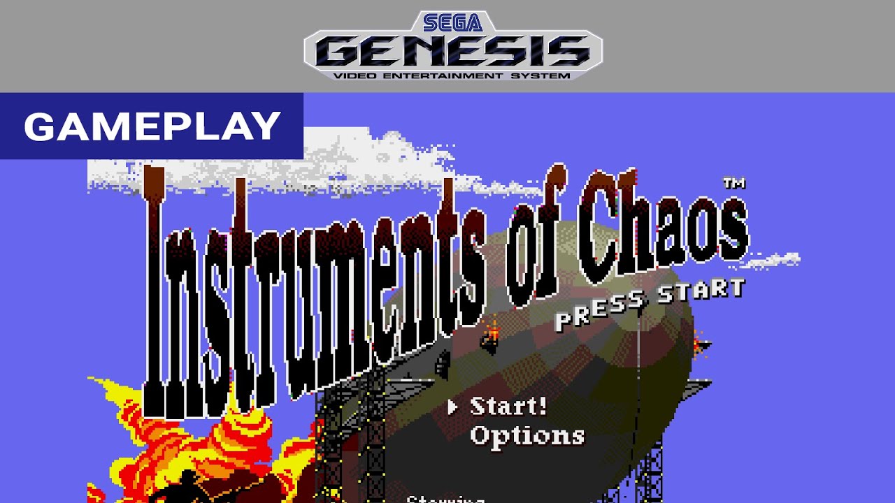 Instruments of Chaos starring Young Indiana Jones (Sega Genesis ...
