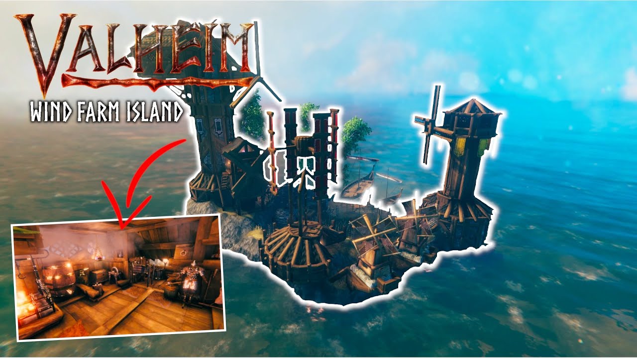 This is My Wind Farm Island in Valheim - YouTube