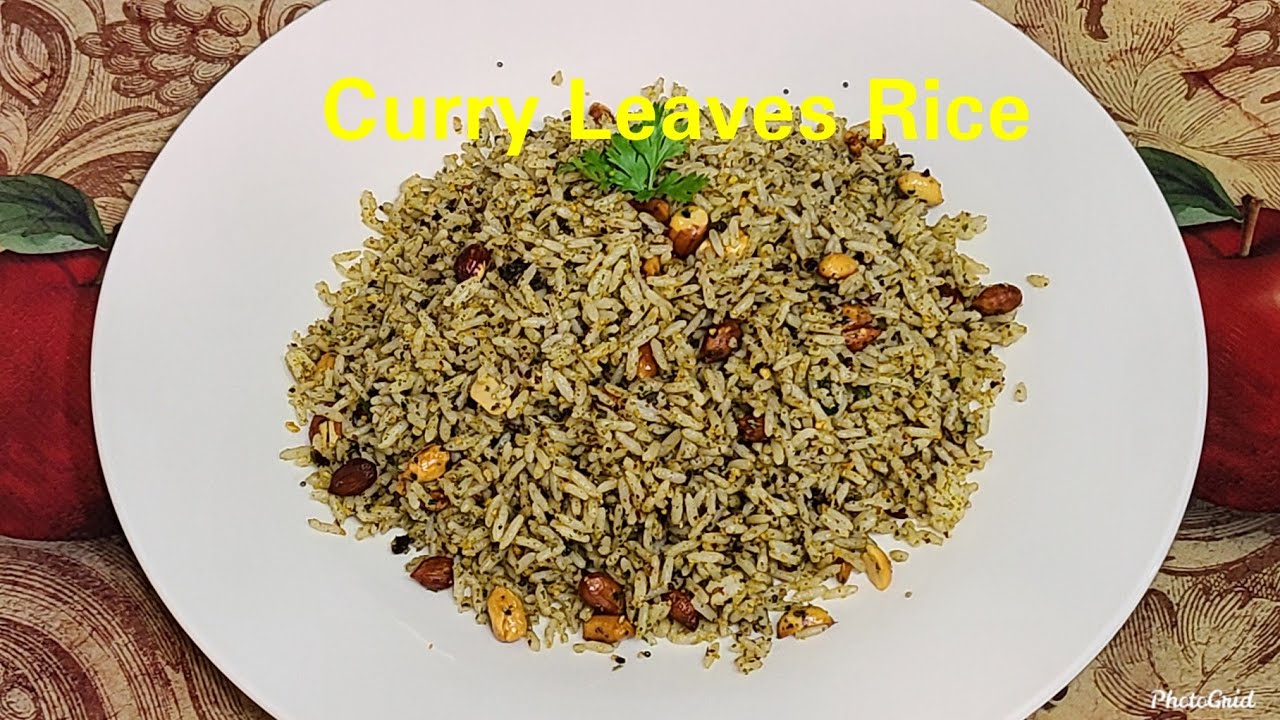 Curry Leaves Rice ||"Quick & Easy Curry Leaves Rice Recipe" ||"Healthy ...
