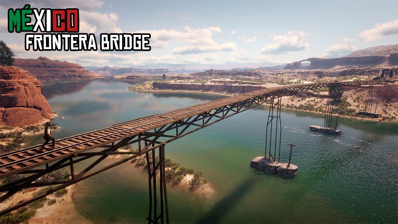 México - "Frontera Bridge" Construída em Red Dead Redemption 2 - YouTube