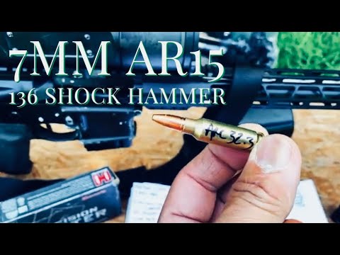 7mm AR15 136 Shock Hammer Bullet - YouTube