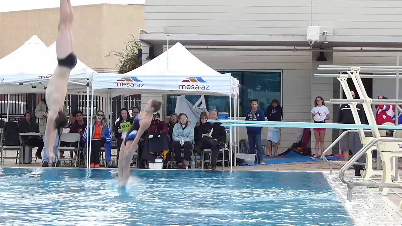 Jennifer Cheetham EVDC Winter Classic 1m Diving Dec 2015 - YouTube
