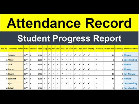 🔥 Create a Powerful Student Record in Excel | Track Student Progress in ...