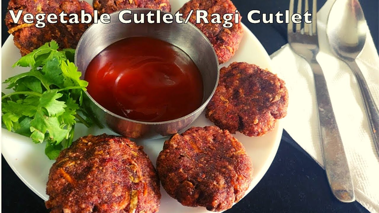 Vegetable Ragi Cutlet Recipe - Ragi Cutlet - Healthy for kids - Sneha's ...