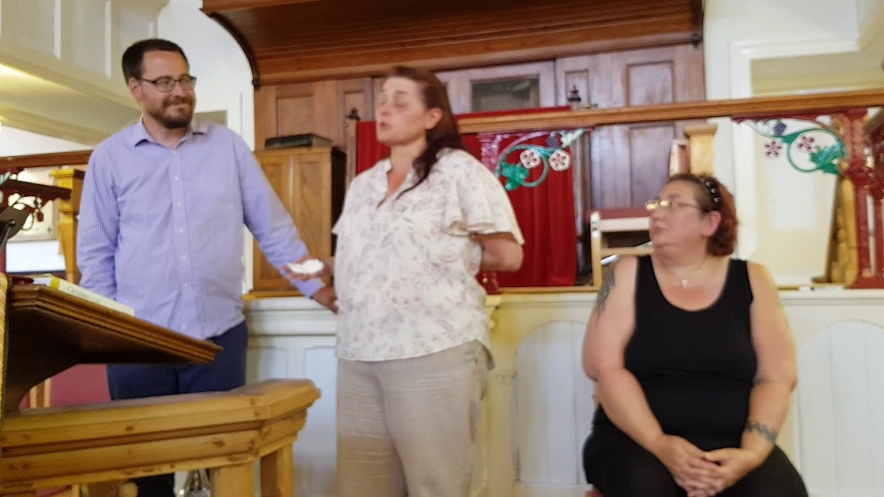 Baptism Service: Surprise Baptism of Tracey! - YouTube