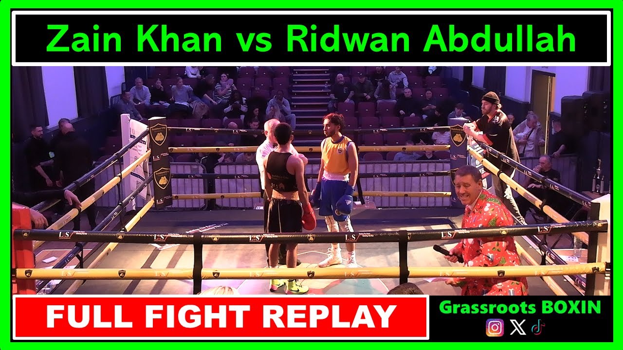Zain Khan vs Ridwan Abdullah - FULL FIGHT - Guildford City Boxing Club ...