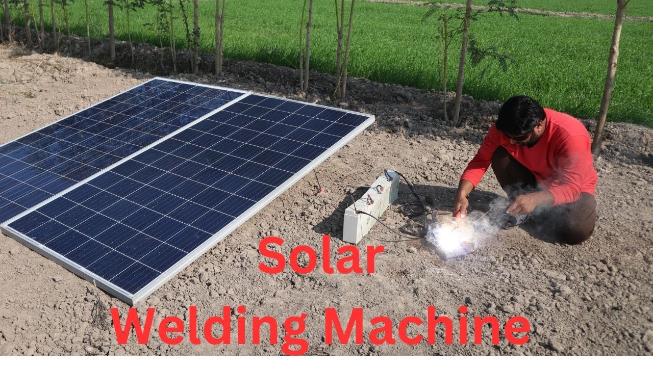 Solar Welding Machine Make At Home 2 Solar Panel with 4 Battery - YouTube
