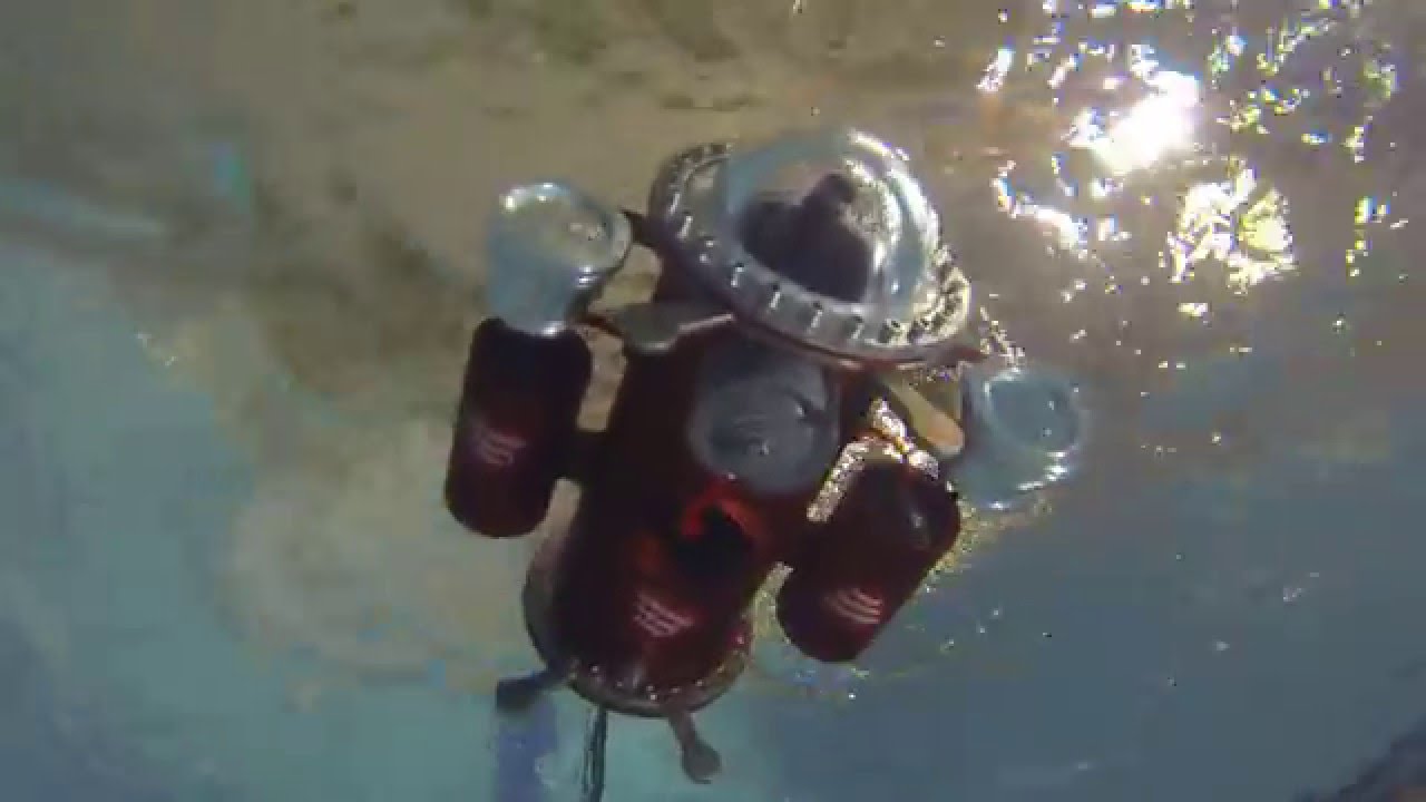 Home built underwater robot ROV in action POLAND BEST 04 - YouTube