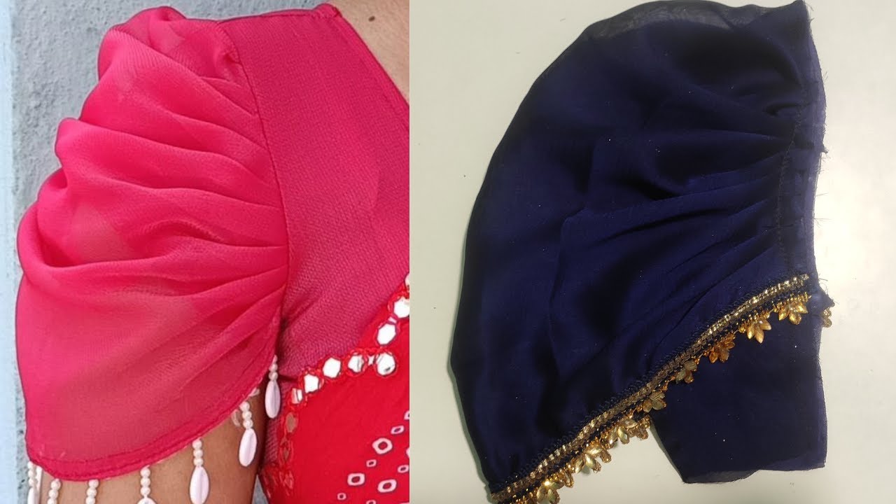 TRENDING BEAUTIFUL SLEEVES DESIGNS/RUFFLE SLEEVES DESIGN CUTTING AND ...