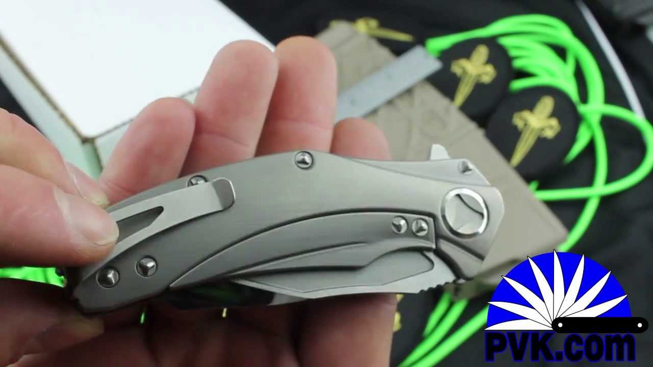 Microtech Marfione Custom Mini Matrix Mirror Polished - YouTube