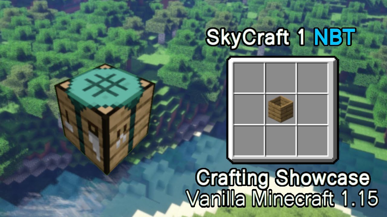 Creating SkyCraft 1 - Custom NBT Crafting 1.15 Vanilla - YouTube