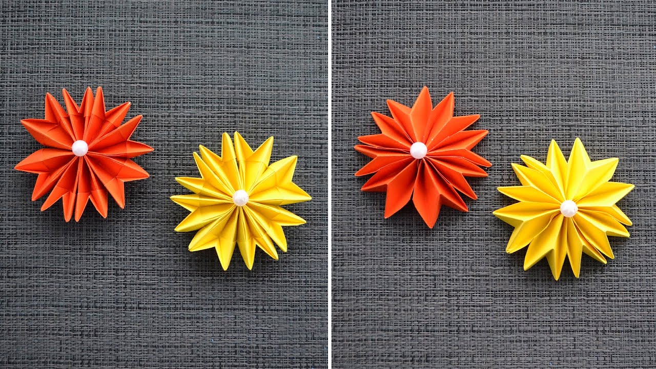 Gorgeous Paper FLOWER Origami | Tutorial DIY by ColorMania - YouTube