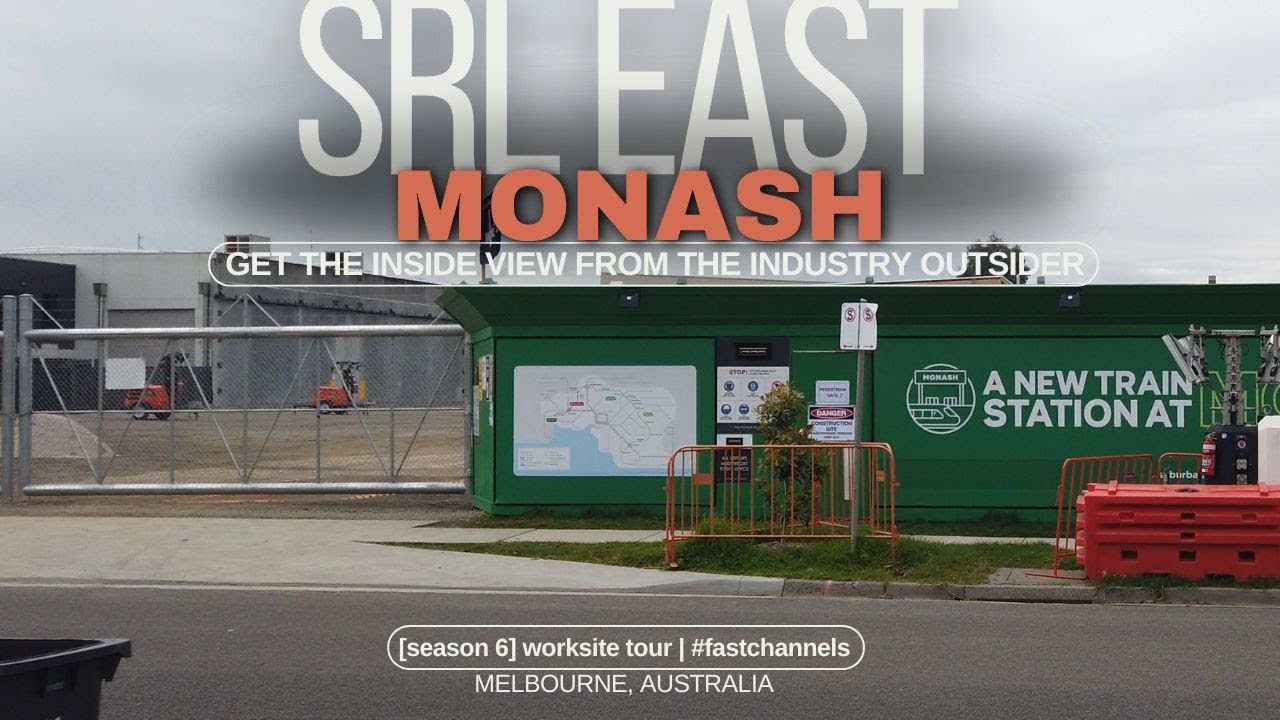 ⁴ᴷ NEW Monash Underground Train Station | Worksite Tour 2024 | SRL East ...