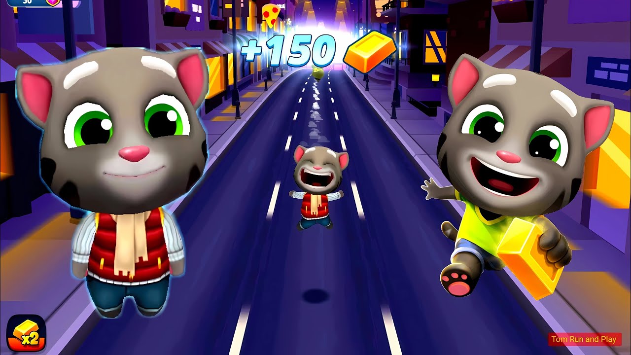 Talking Tom Gold Run Frosty Tom Gameplay Episode 194 | Winter ...