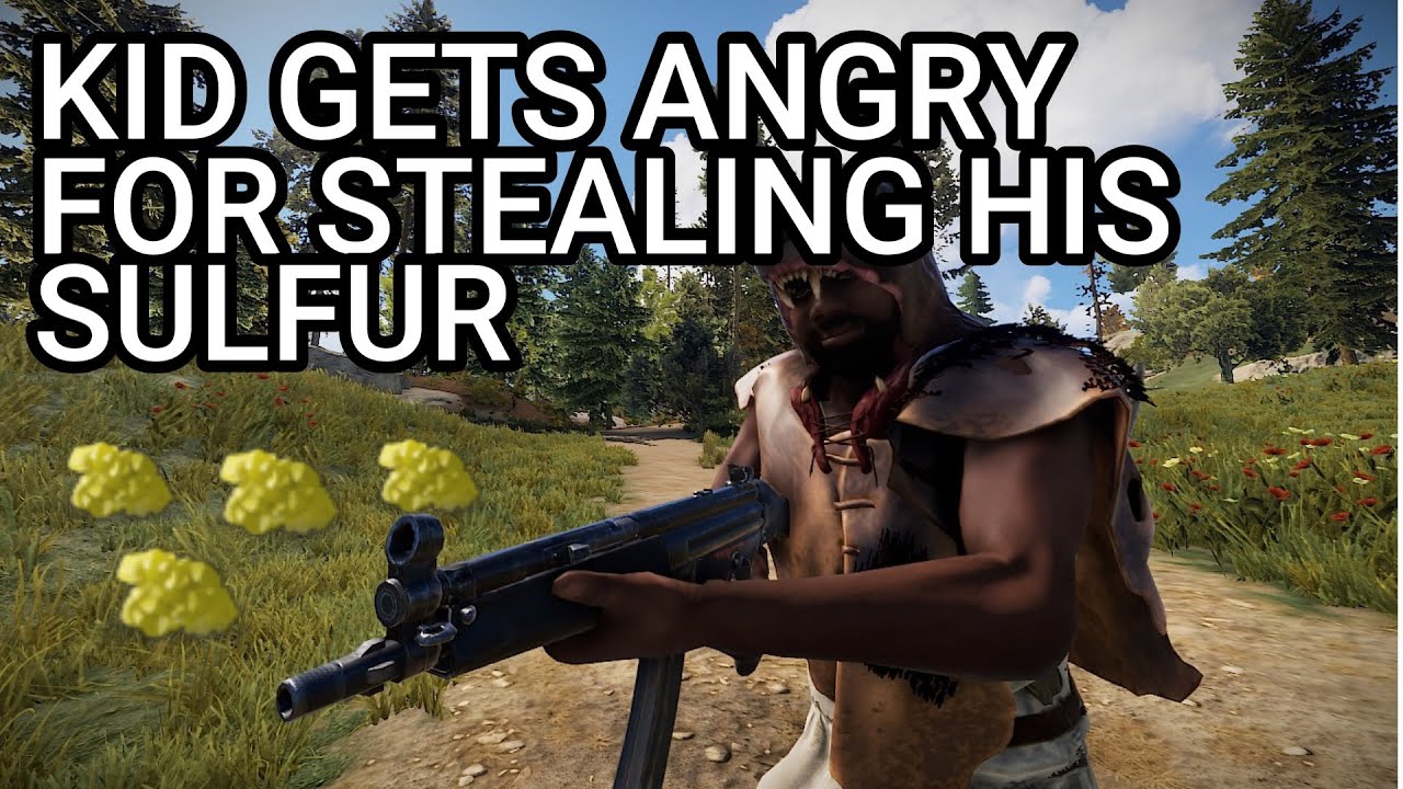 Rust | Solo Survival | Kid gets angry I stole his Sulfur on Willjums ...