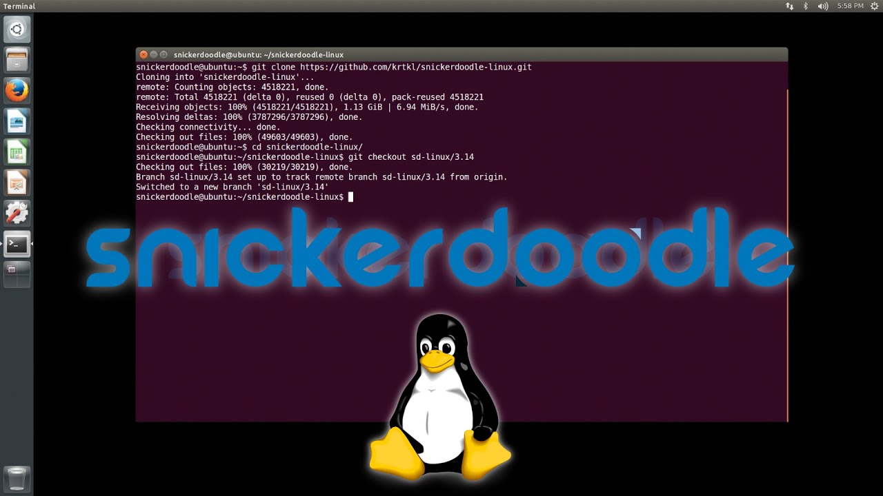 snickerdoodle Linux kernel Build from Source - YouTube