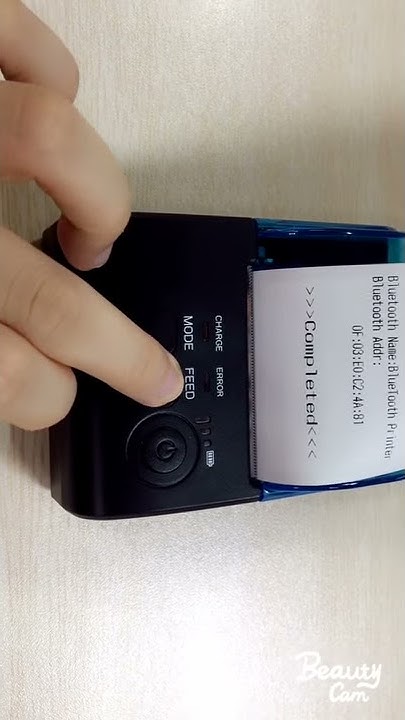 thermal printer - selftest printing - YouTube