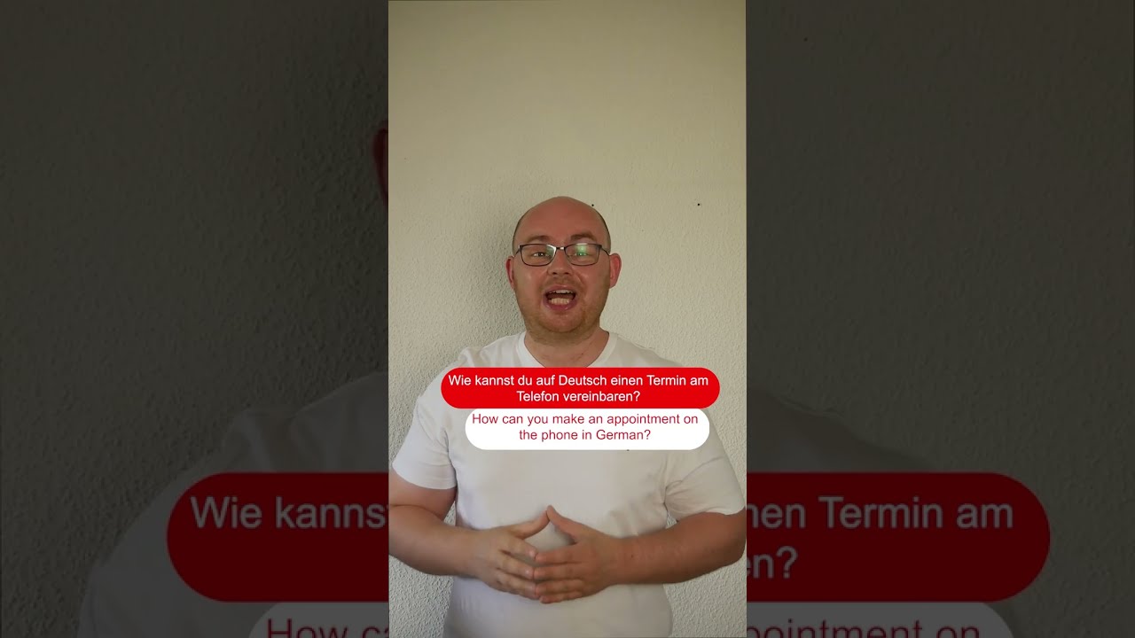 How to make an appointment in German ( Deutsch lernen | Learn German ...