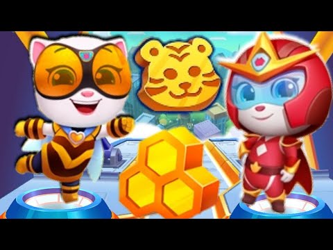 Talking Tom Hero Dash Queen Bee Angela Queendom Of Bees Event vs Tiger ...