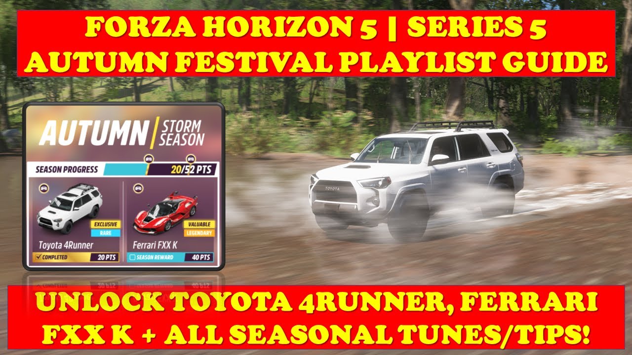 Forza Horizon 5 | How to FULLY Complete Autumn | Seasonal Tunes ...