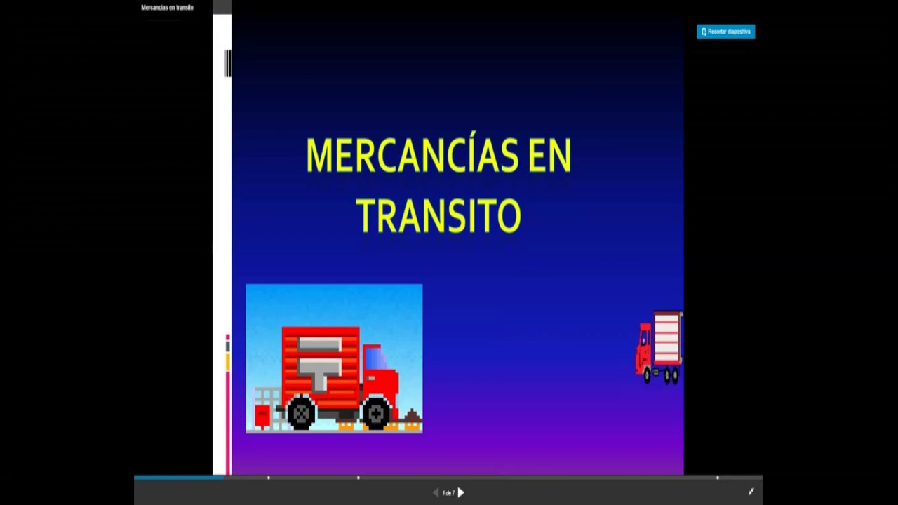 MERCANCÍAS EN TRANSITO, EXPLICACIÓN - YouTube