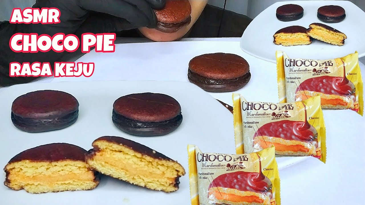 ASMR CHOCO PIE RASA KEJU - YouTube