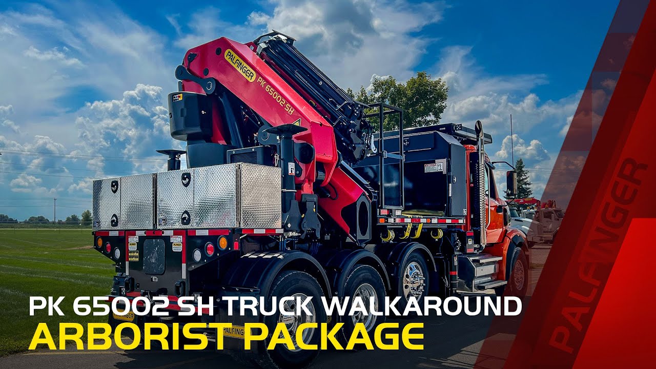 PALFINGER Truck Walkaround: Knuckle Boom Crane for Arborists - YouTube