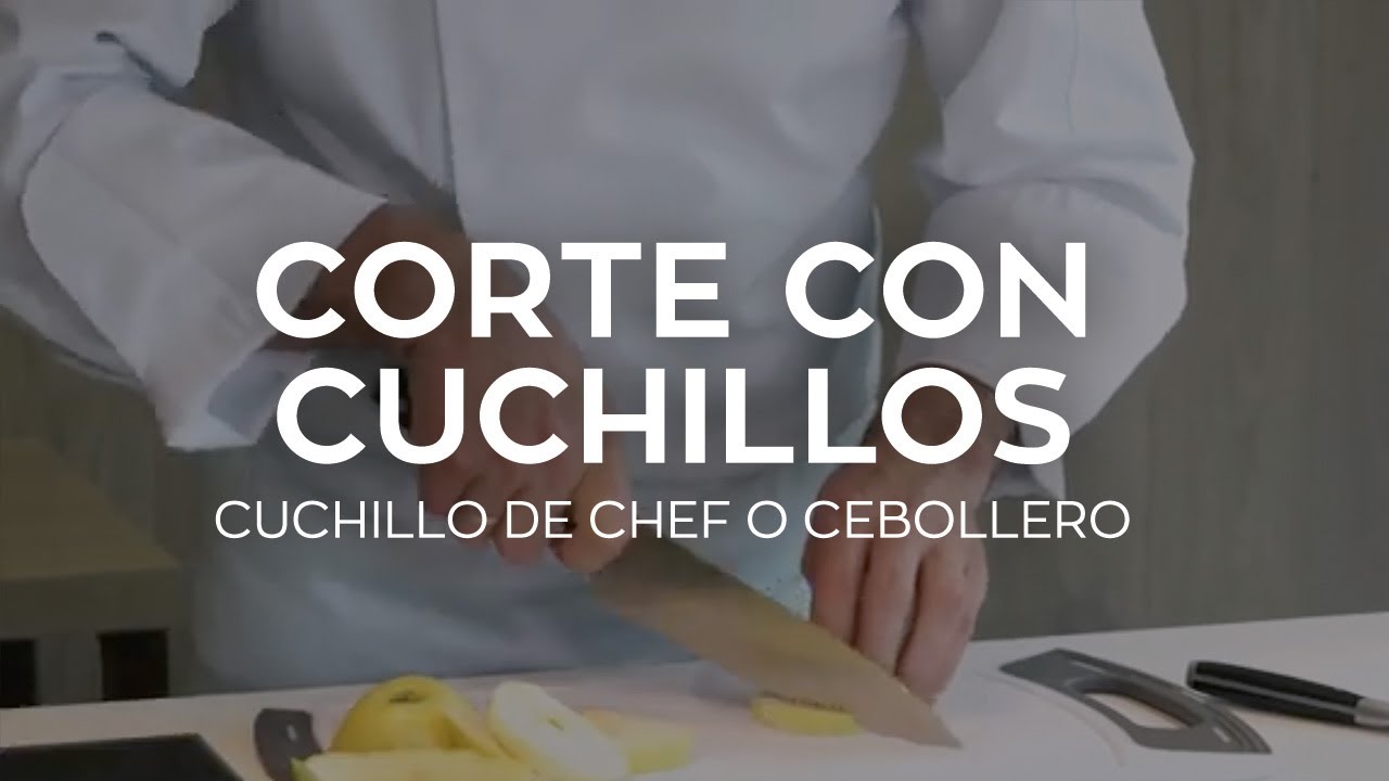 Corte con Cuchillos - Cebollero, cocinero o de Chef - YouTube