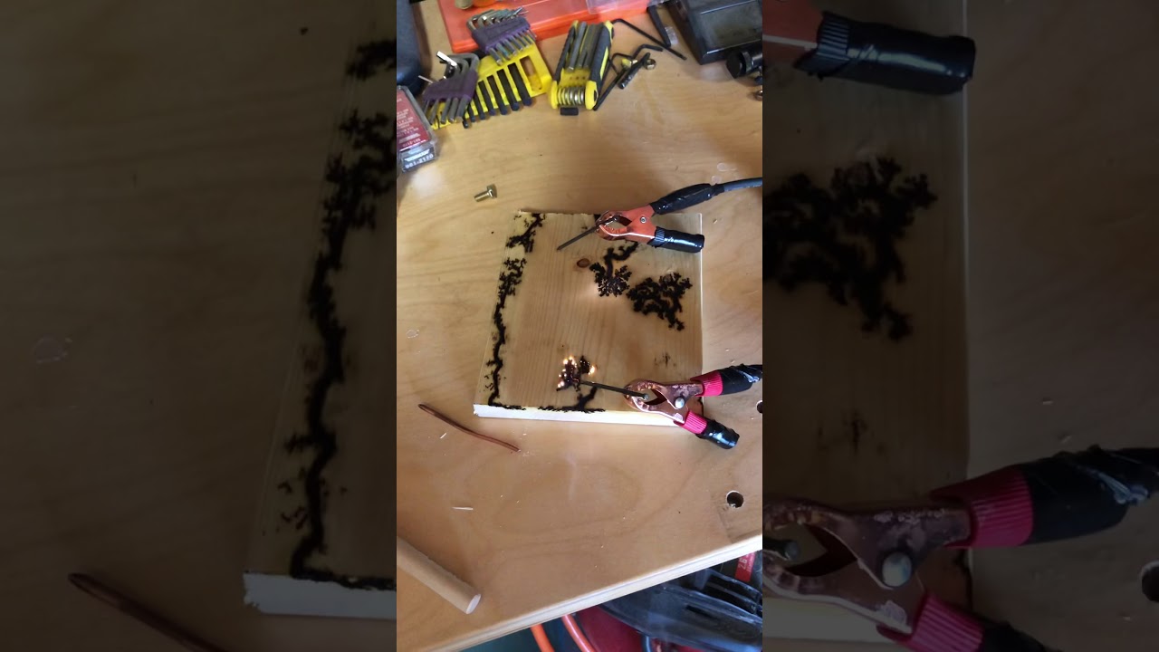 Lichtenberg Burning - YouTube