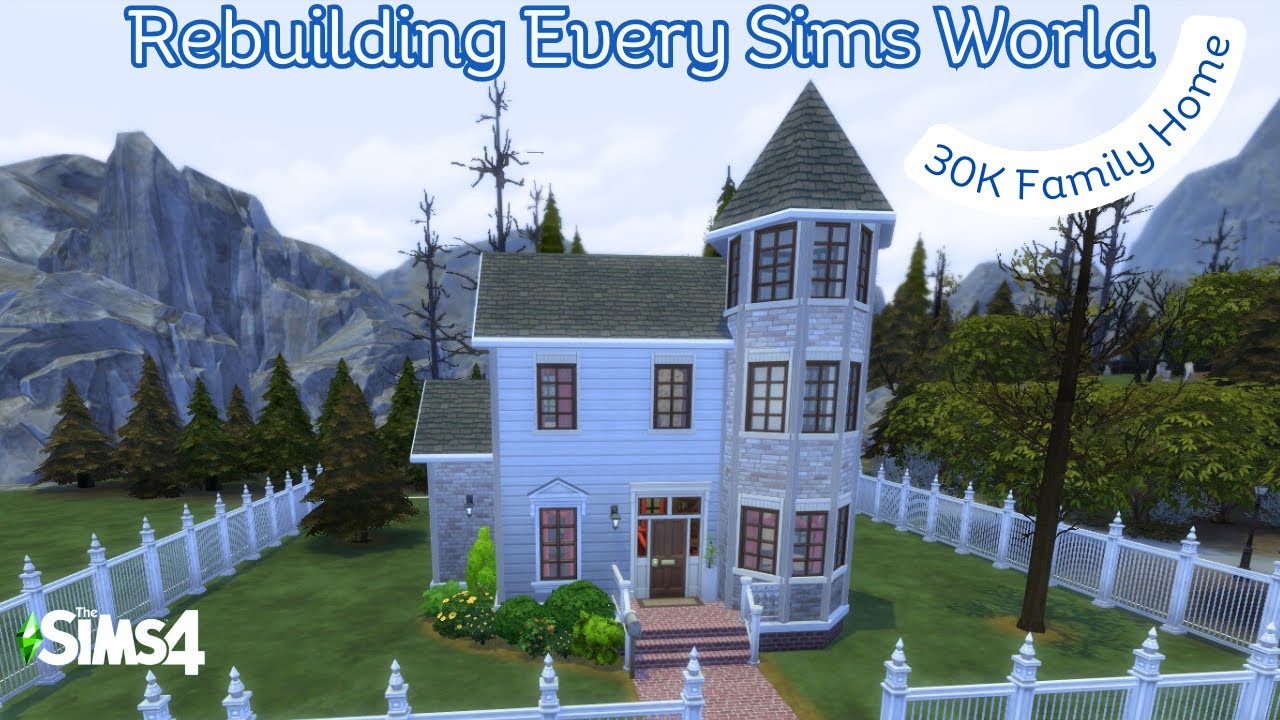 The Sims 4 Blank Save File Series Small Victorian Family Home Speed ...