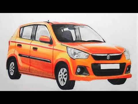 Maruti Suzuki Alto K10 Drawing || SWAY - YouTube
