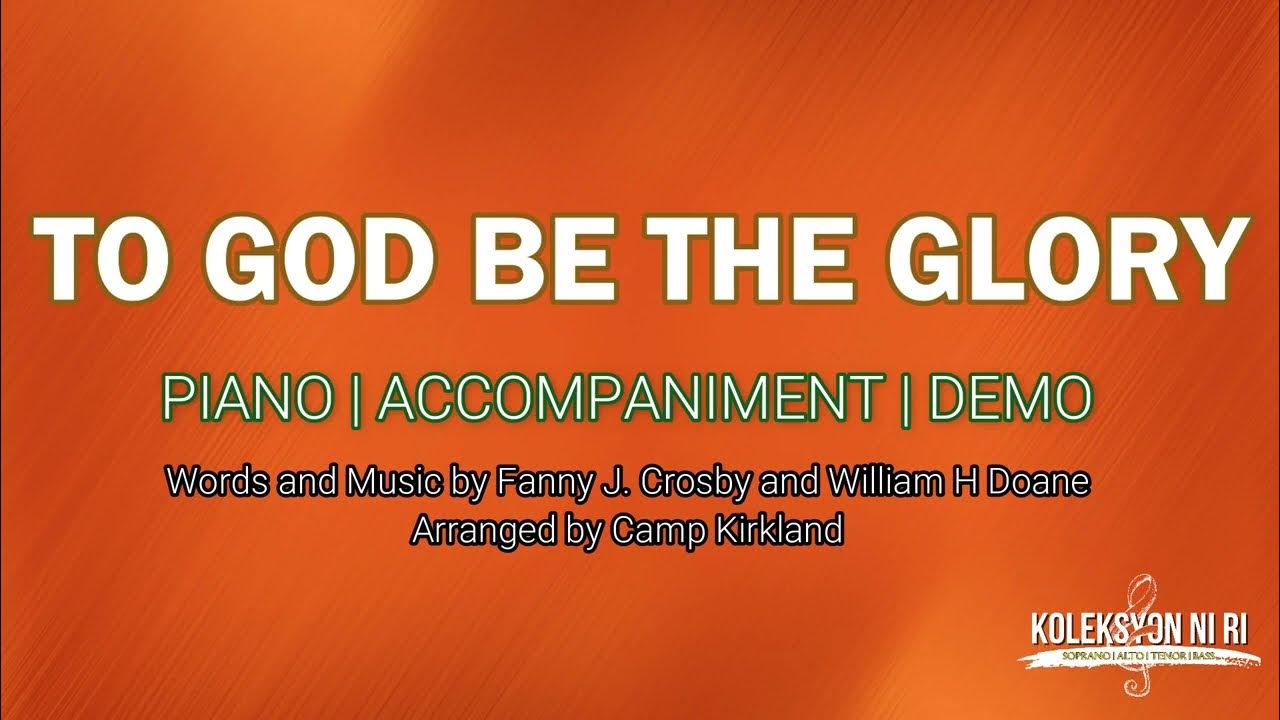 To God be the Glory | Piano | Accompaniment | Lyrics - YouTube