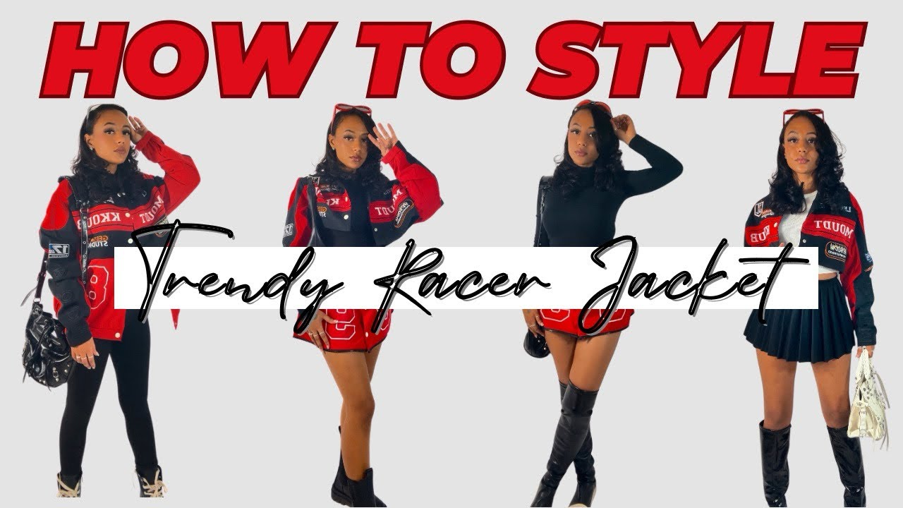 How To Style Racer Jacket | Racing Jacket | Outfit Inspiration - YouTube