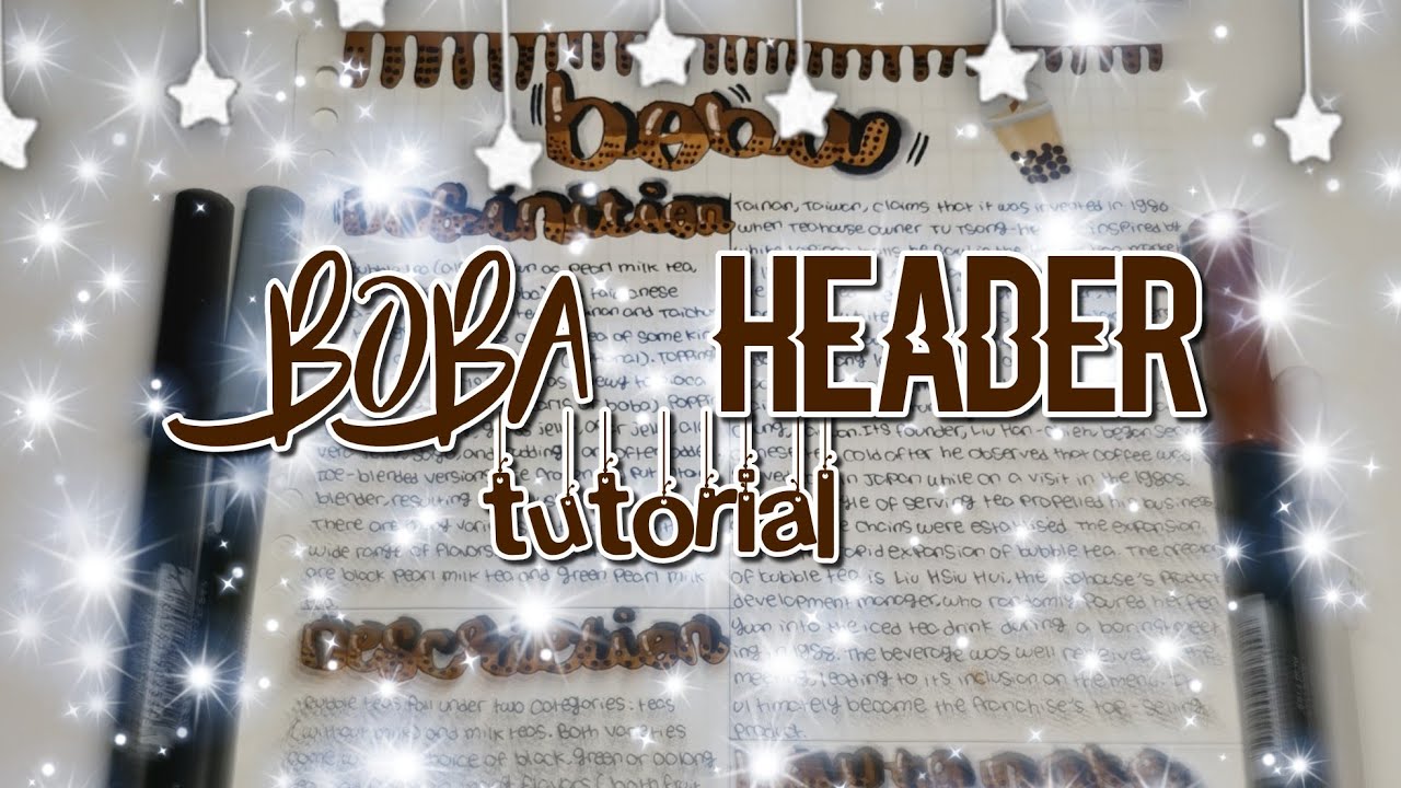 ||BOBA HEADER TUTORIAL|| (English) - YouTube
