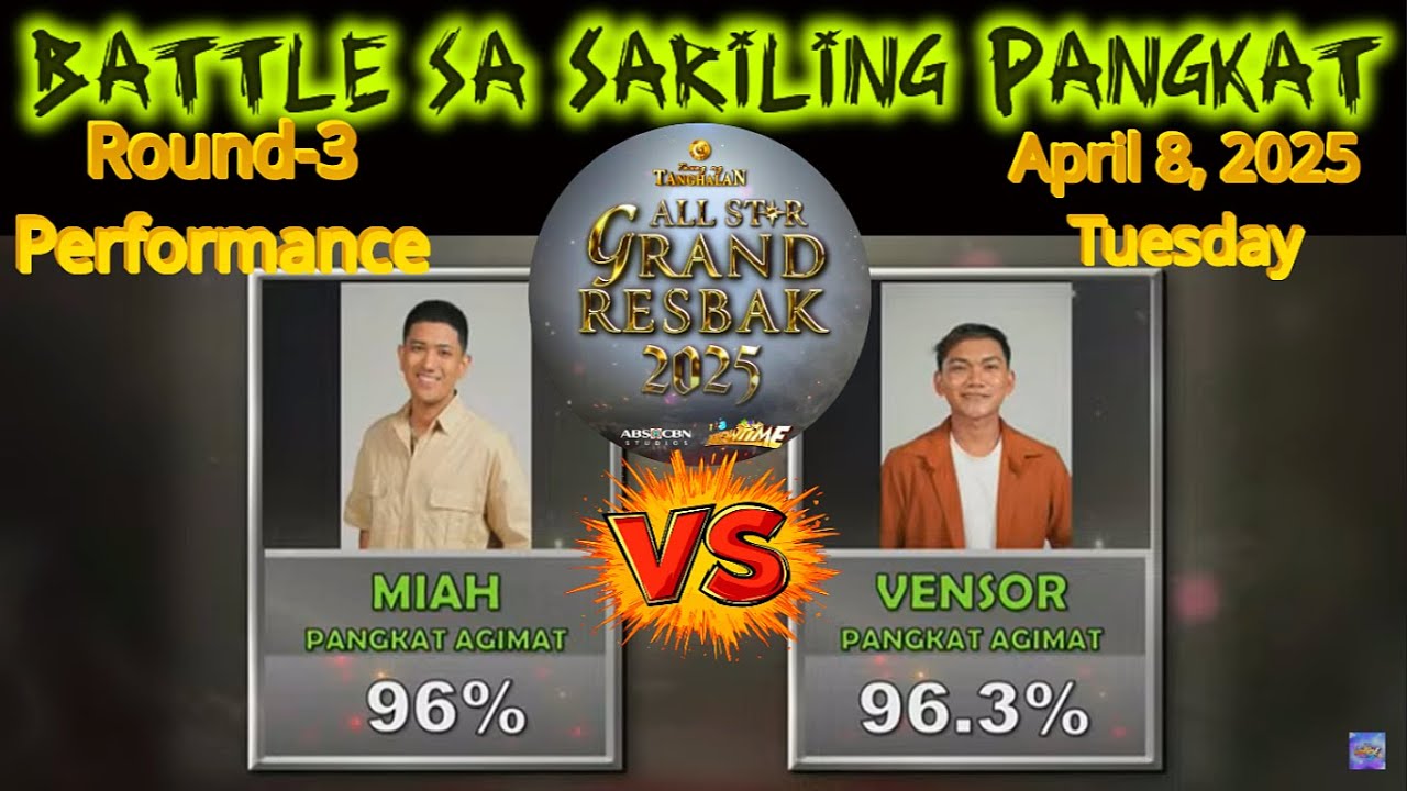 April 8 2025-Jeremiah Tiangco|Round-3 Resbak Battle Performance|TNT All ...