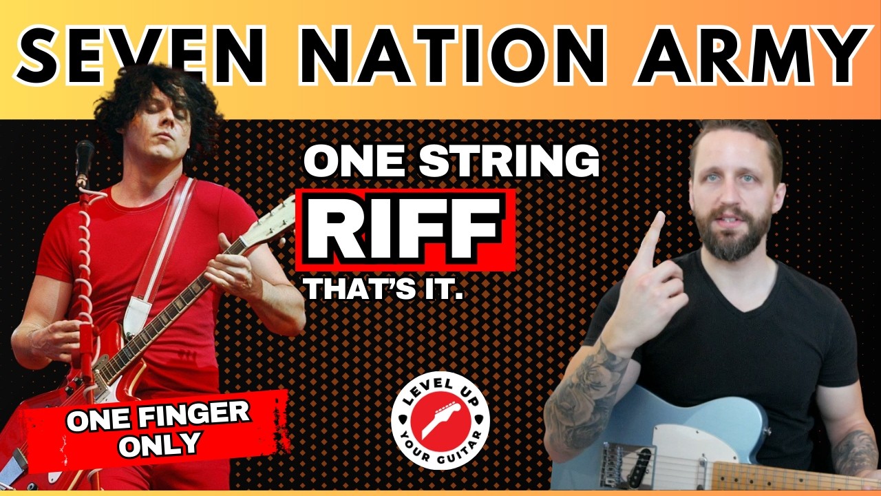 Seven Nation Army Guitar Lesson | One String, One Finger, Full Riff ...