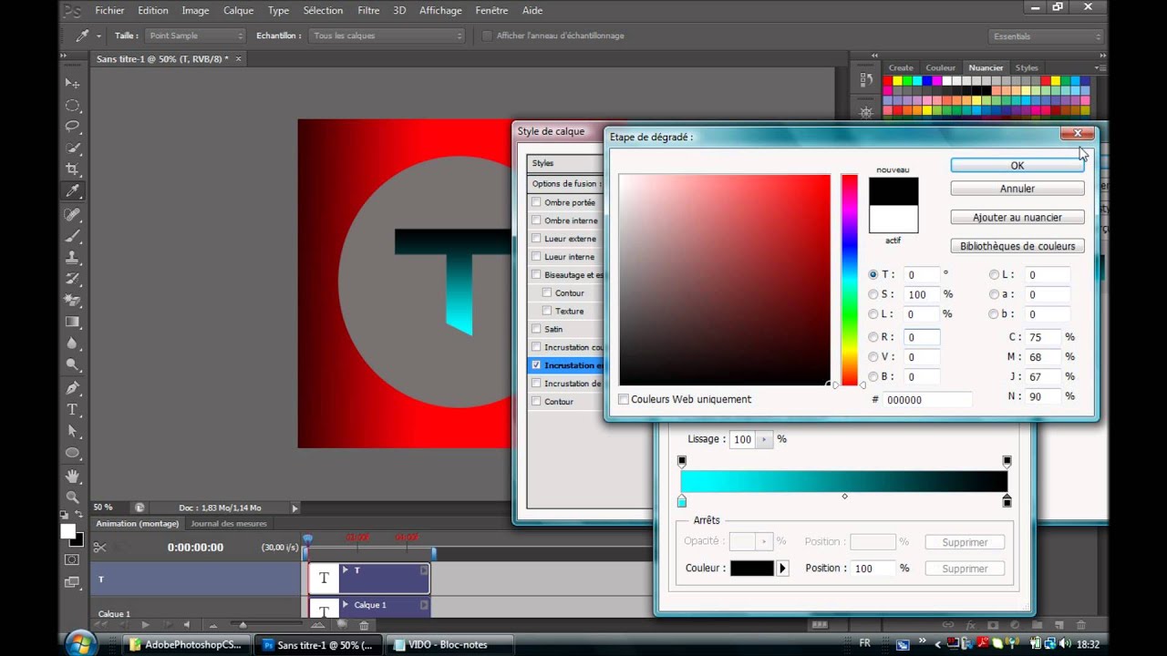 Comment faire un LOGO styler avec photoshop cs6 - YouTube