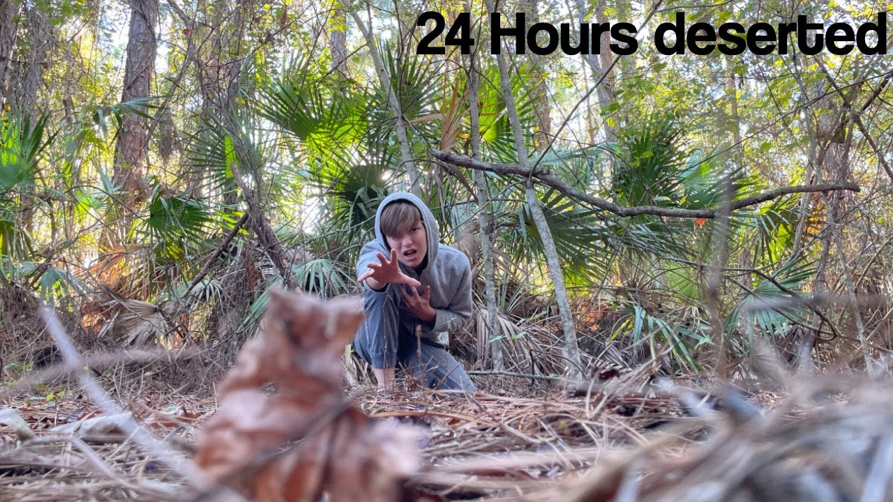 Overnight Survival Challenge In The Wilderness With Minimal Tools - YouTube