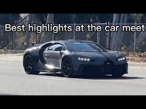 Cars coming and leaving car meet - YouTube