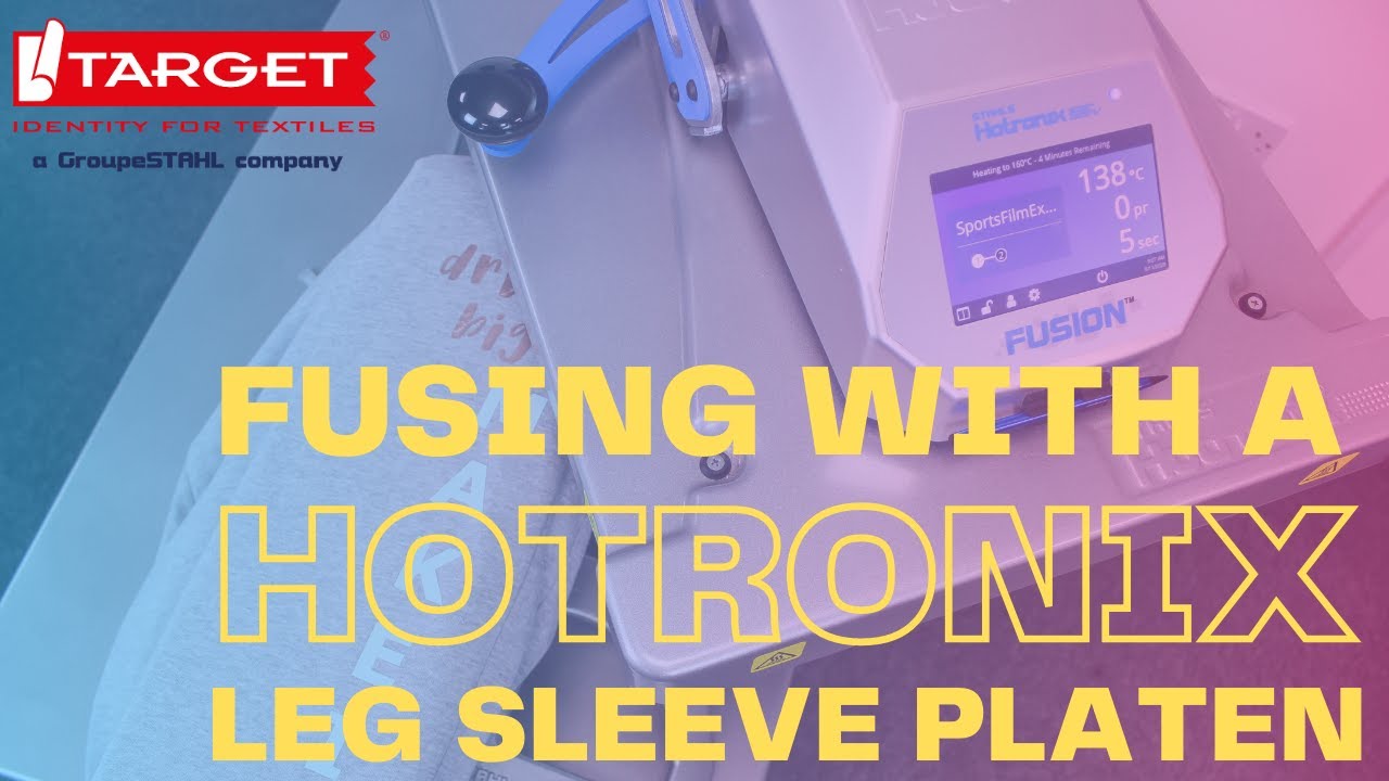 Fusing with a Hotronix Lower Leg Platen - YouTube