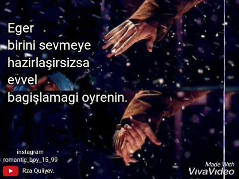 Sevgiye aid deyerli sözler WhatsApp durumu yani